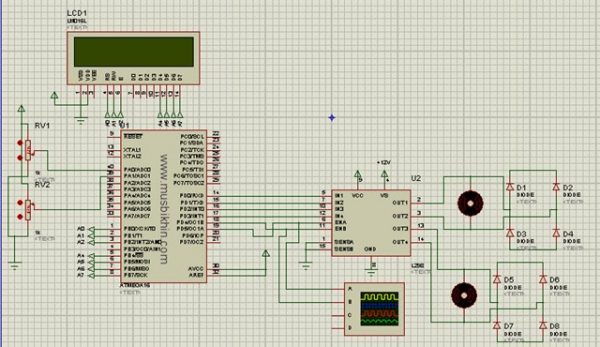 Kontrol Kecepatan Motor Dc Melalui Potensiometer 