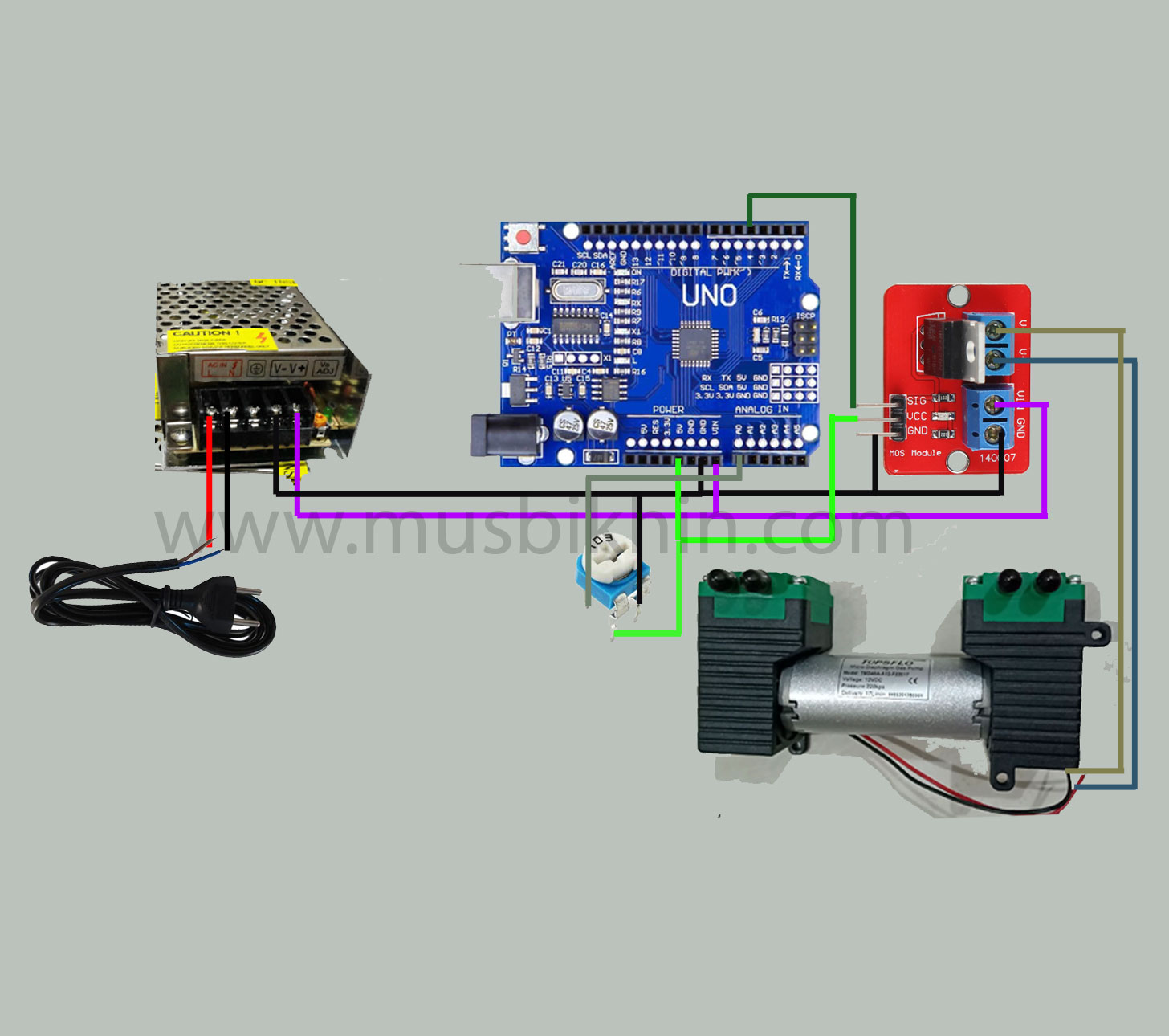 Mengenal Micropump Topsflo dan Kontrol via Arduino Uno - Musbikhin.com