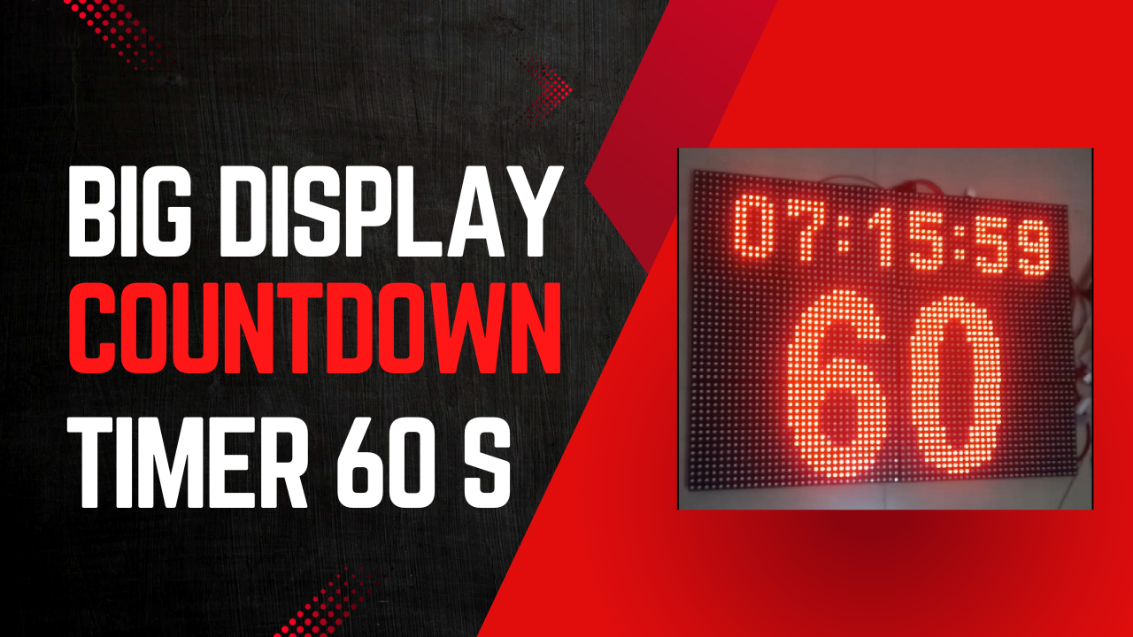 Display Waktu dan Countdown Timer 60 Detik dengan Koneksi Wi-Fi ...